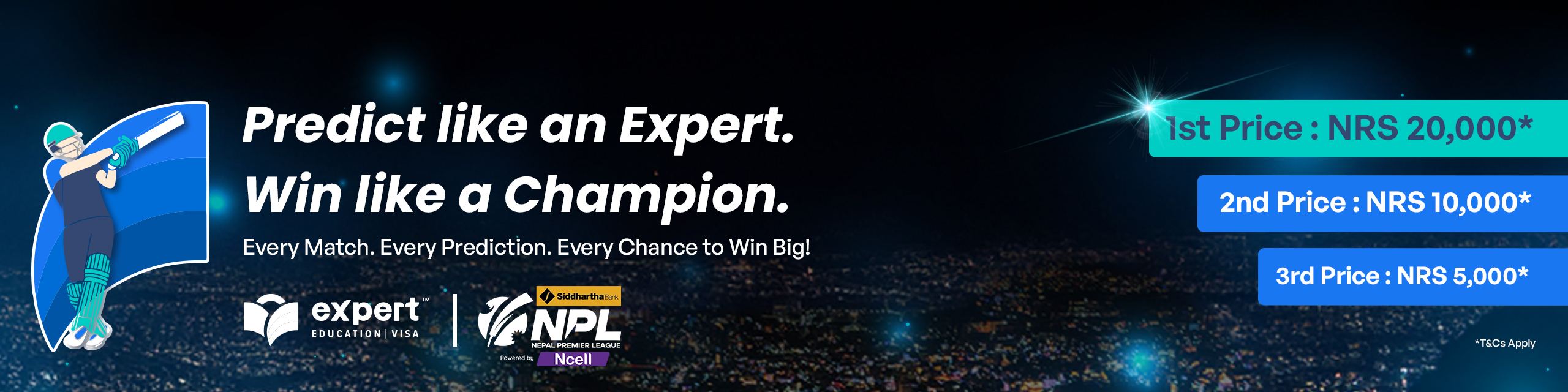 Predict & Win! Nepal Premier League 2025 - Expert Education Nepal