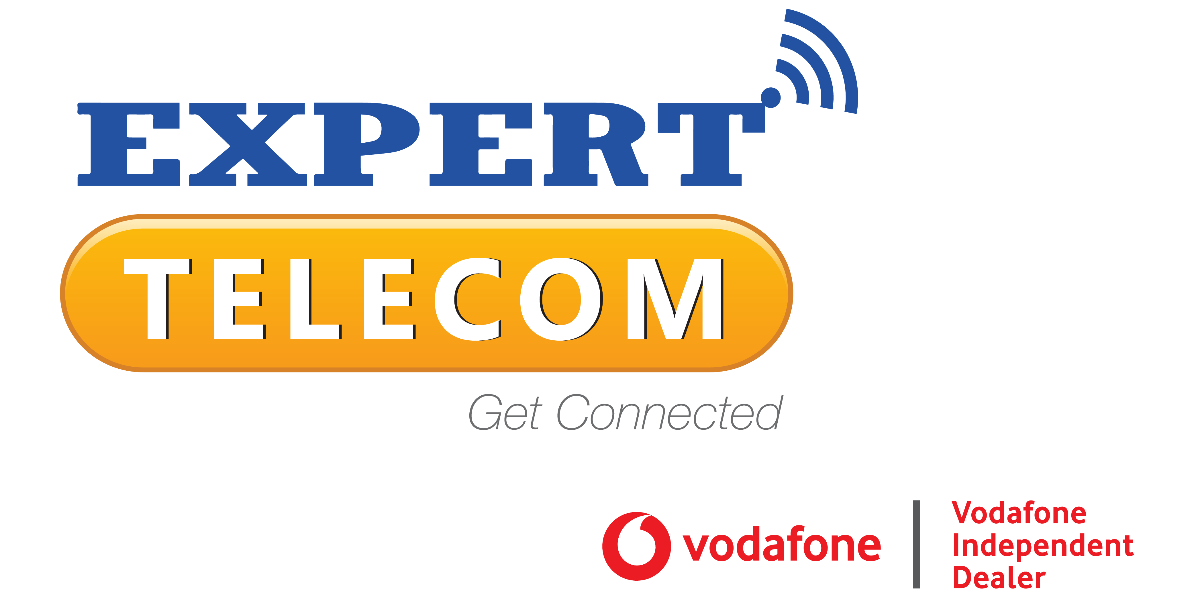 Expert Telecom logo with vodafone – Main Site